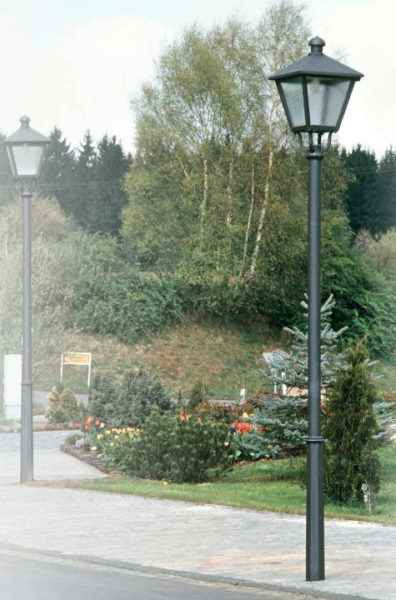 4 Meter hohe Parklaterne | Gartenleuchten.de