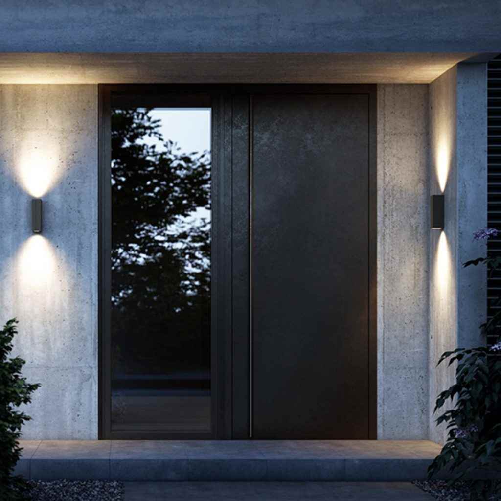 Moderne Außenwandleuchten am Hauseingang | Gartenleuchten.de