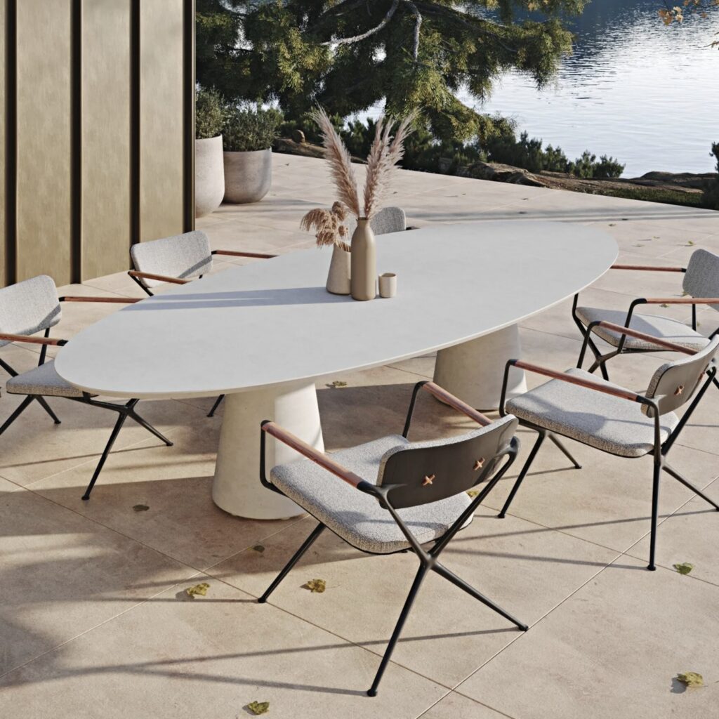 Design Beton Gartentisch | Gartenleuchten.de