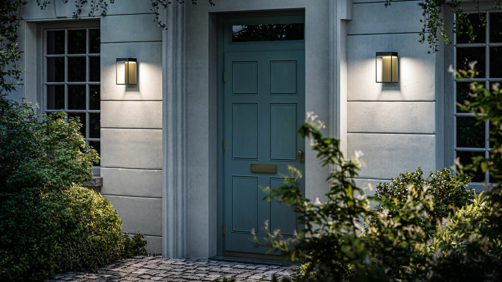 Moderne LED Außen Wandlampe als stilvoller Blickfang