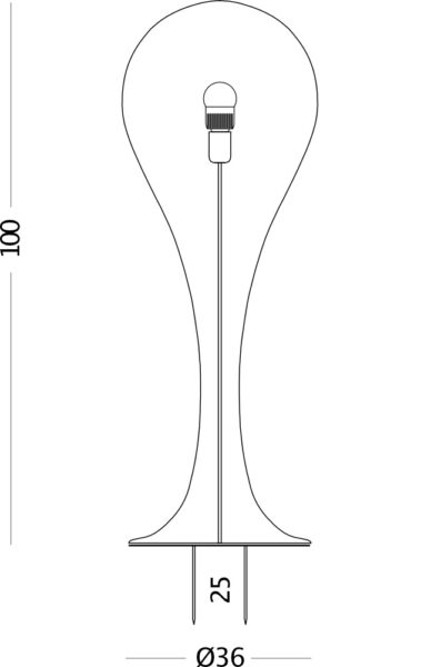 Spacige Gartenleuchte mit einzigartigen Design
